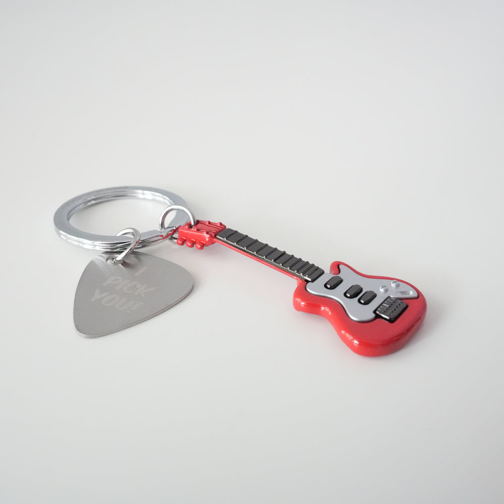 METAL KEY RING GUITAR