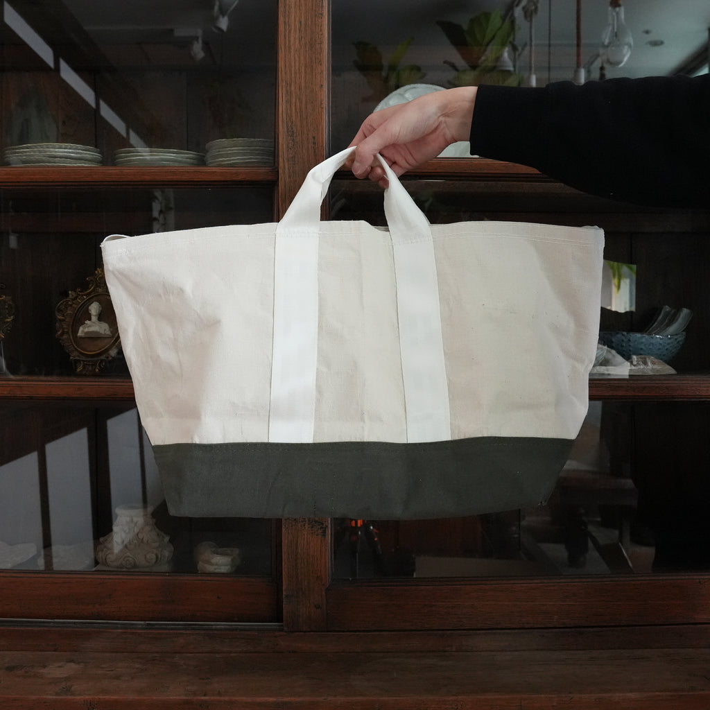 Laminated Fabric × Vintage Fabric Bag 60×30